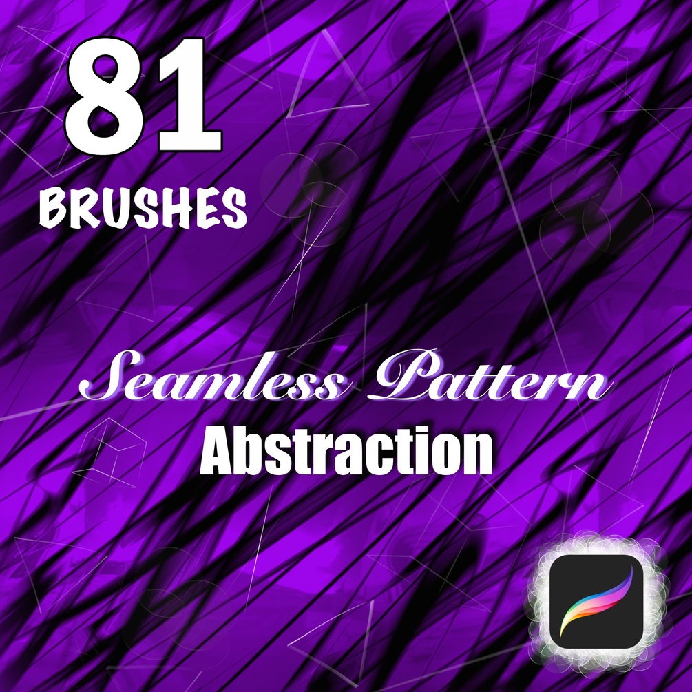 Brushes for Procreate - Seamless Pattern Abstraction set 81 brushes