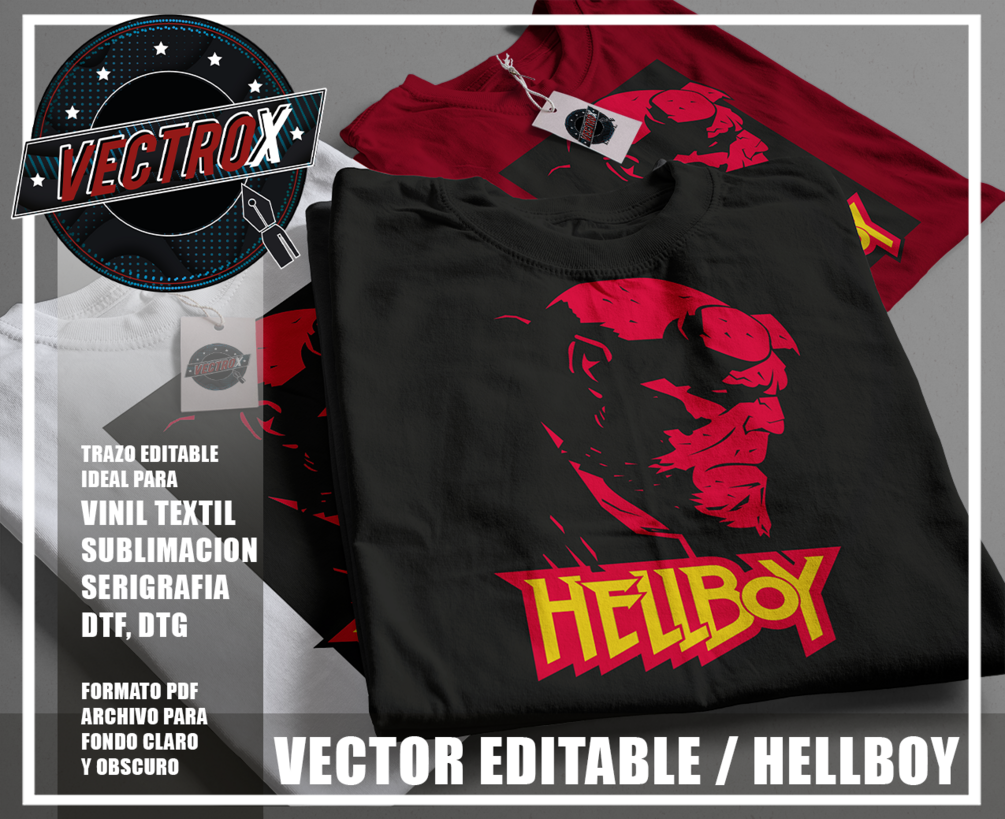Vector Editable - Hellboy
