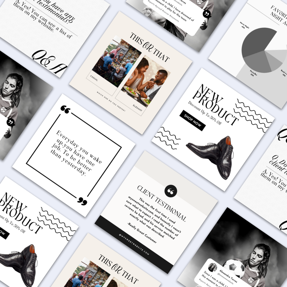 10 Simple Instagram Templates