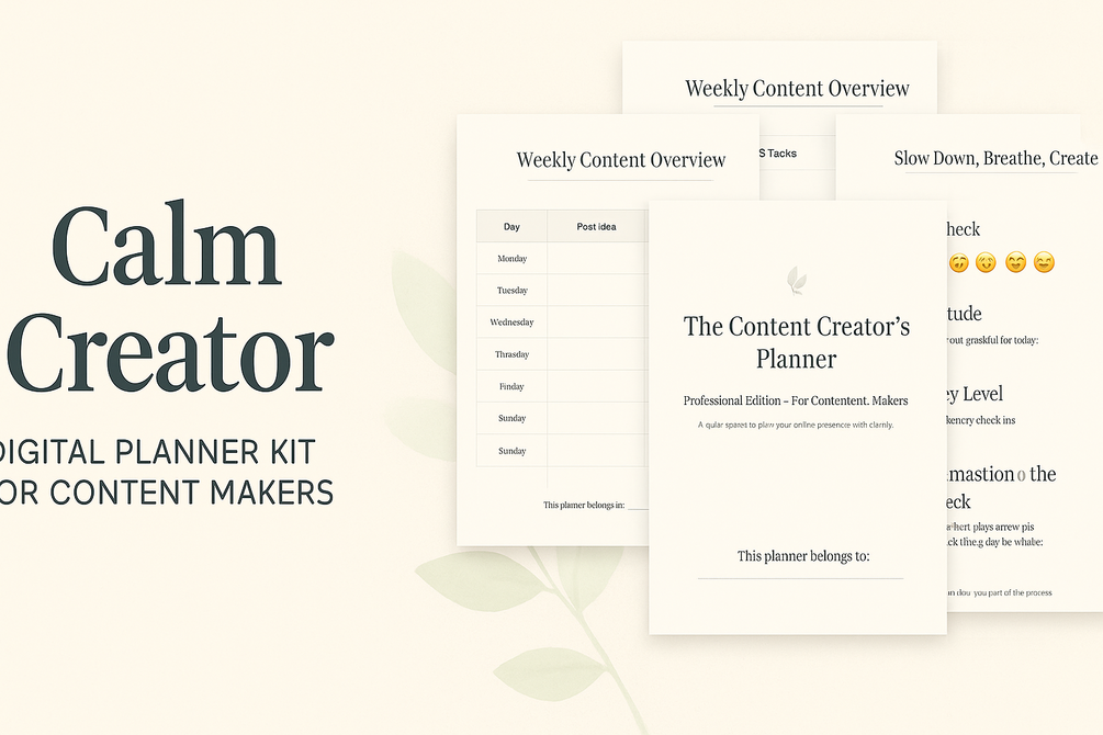 Calm Creator: Aesthetic Planner for Content Makers