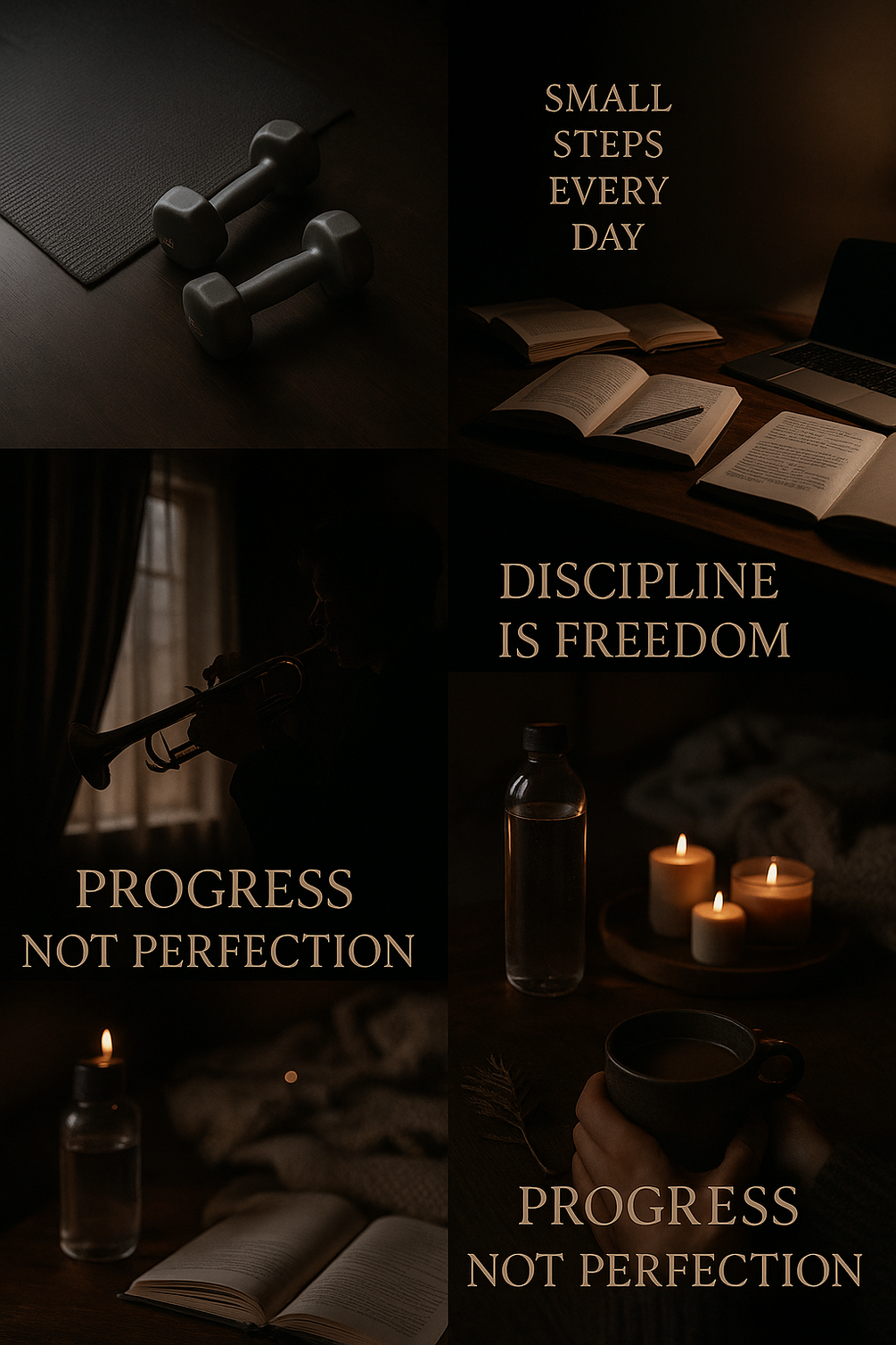 Dark Aesthetic Vision Board Wallpaper