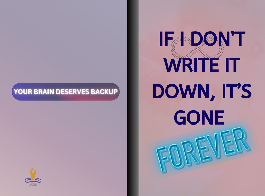 Journal, IF I DON’T WRITE IT DOWN, IT’S GONE FOREVER