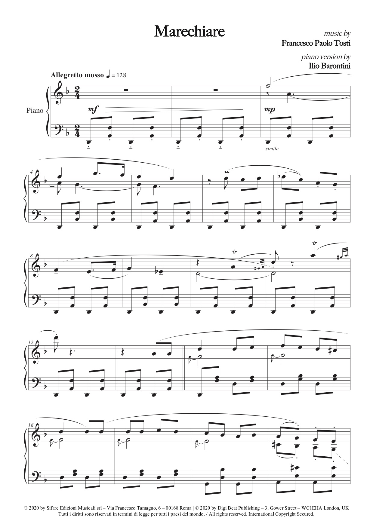 Marechiare [Digital Sheet Music]