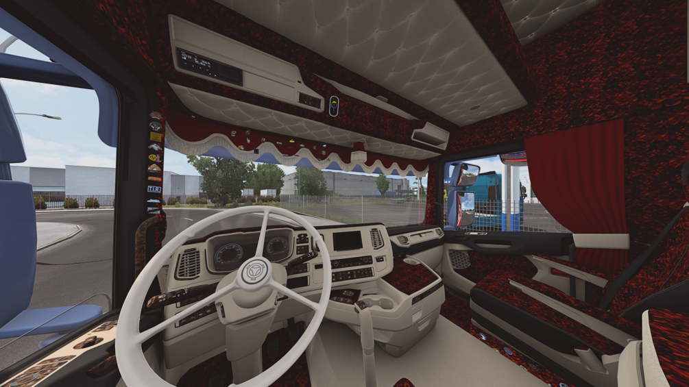 ETS2 Mod Interior Red & White