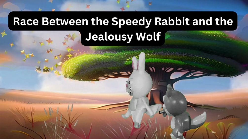 Race Between the Speedy Rabbit and the Jealousy wolf | English Short ...