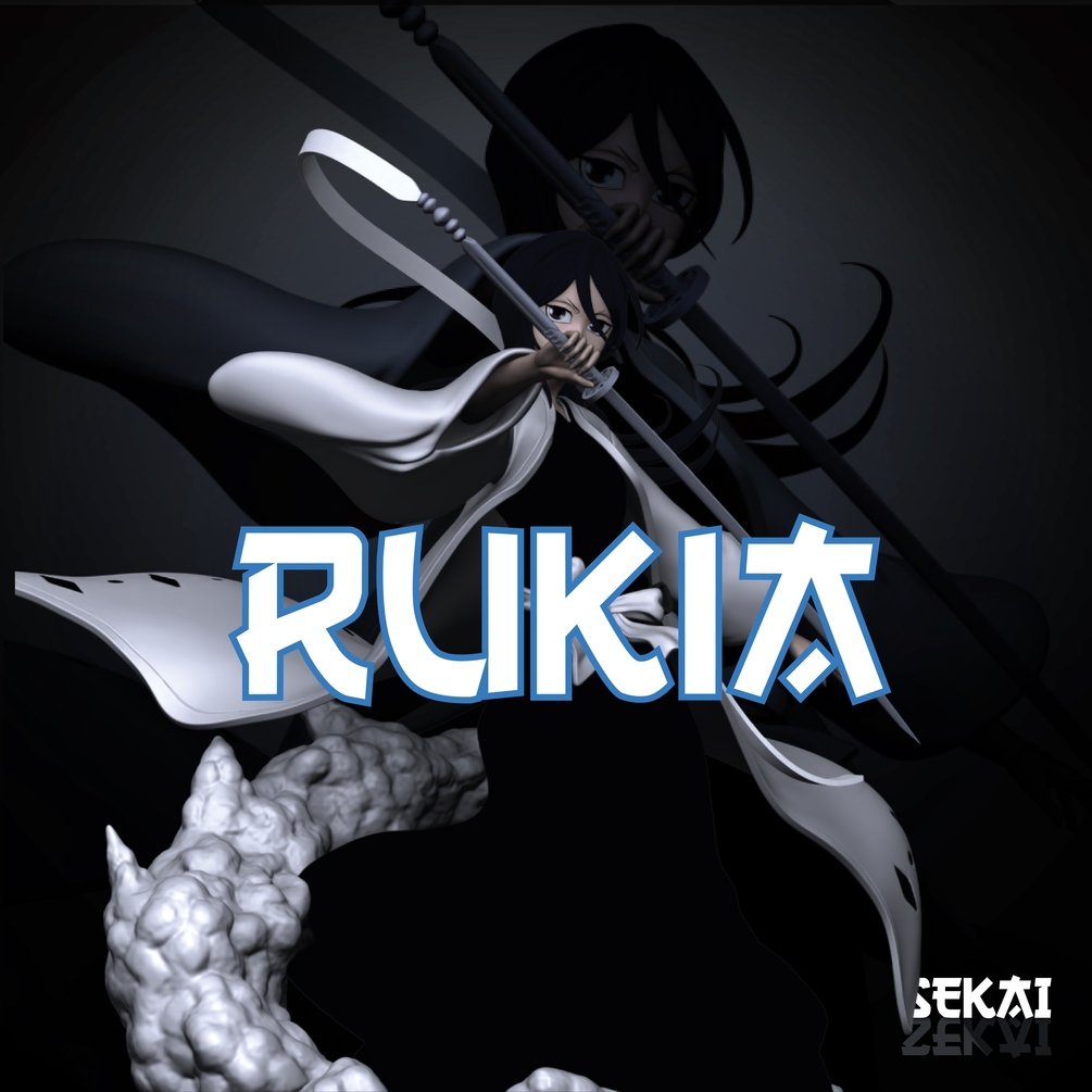 Rukia Kuchiki Sculpture - Sekai 3D Models - Tested and Ready for 3D ...