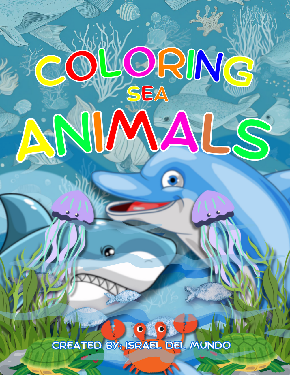 Sea Animals Coloring Books with Animal Habitats and Activities