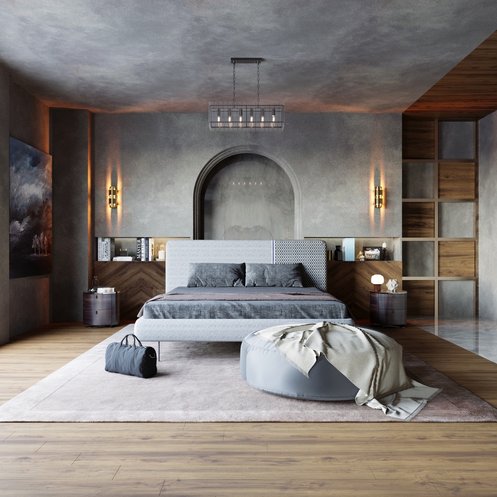 Interior - 3D Bedroom Scene - 130923