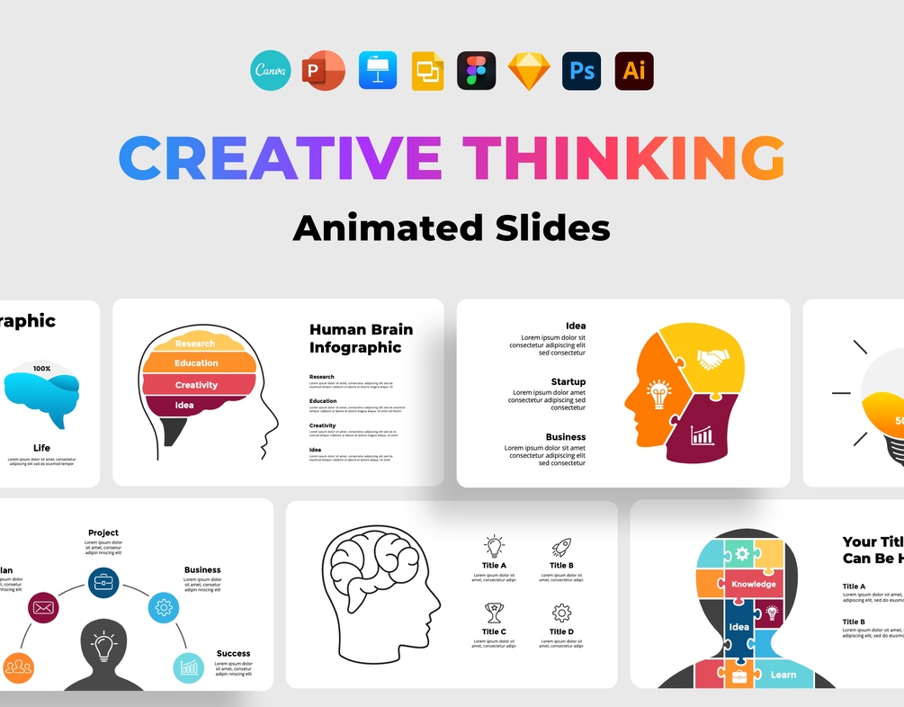 Free Creative Thinking Infographics & PowerPoint Presentation Templates ...