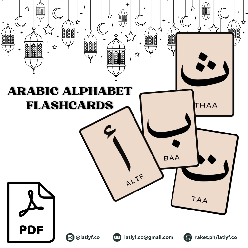 arabic alphabet flashcards