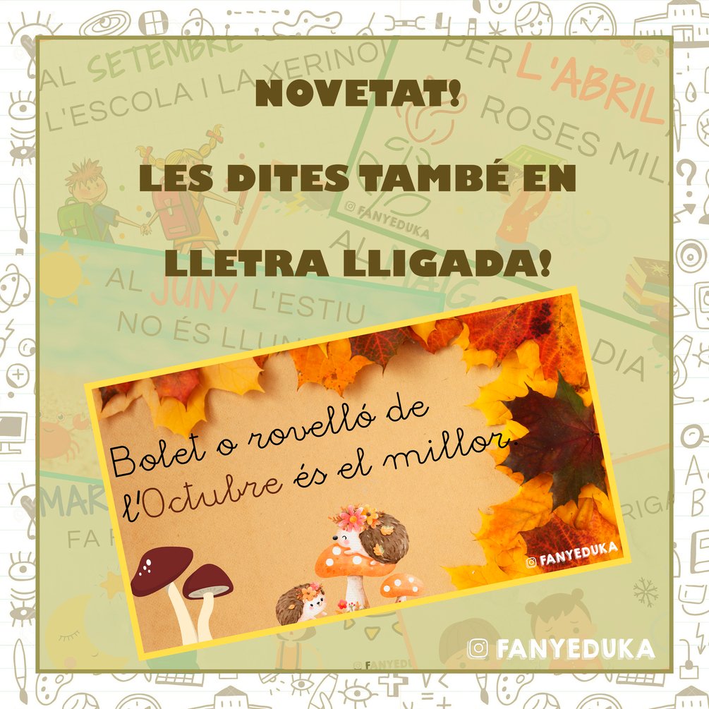 Dites en lletra lligada