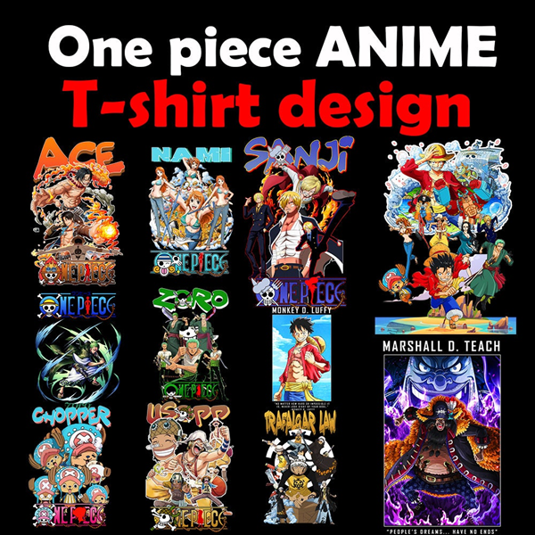 110+One-Piece T-Shirt Designs: Elevate Your Fashion Game| Instant ...