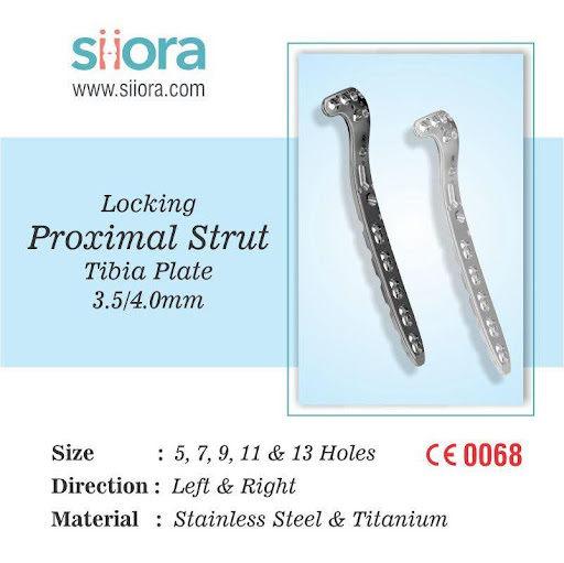 "Locking Proximal Lateral Strut Tibia Plate 3.5/4.0 mm