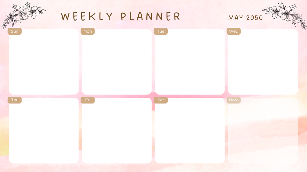 Weekly Planner 2025