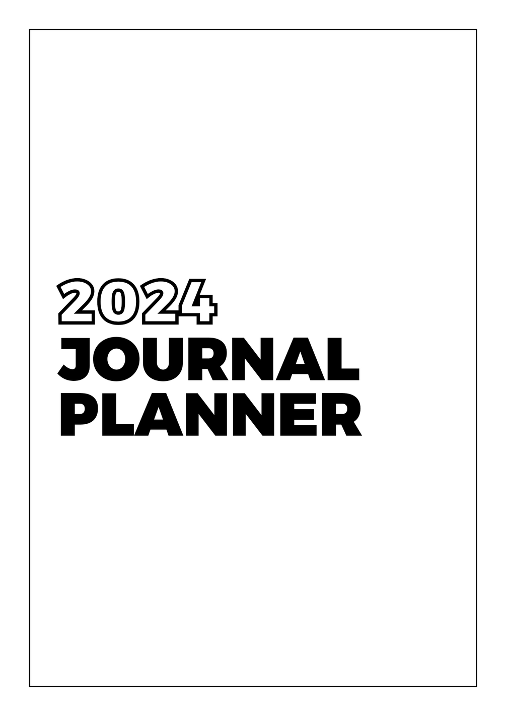 2024 JOURNAL PLANNER