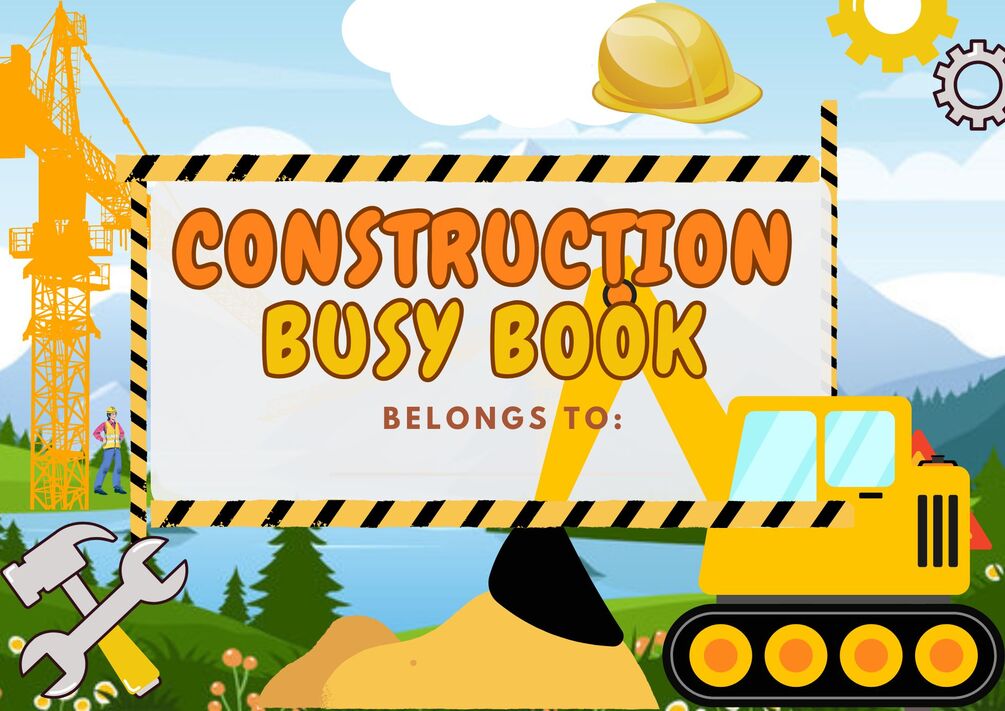 Construction Theme busy book
