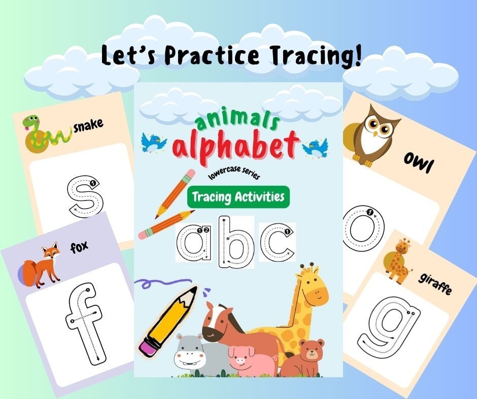 ABC Tracing Fun! A Printable Lowercase Alphabet Tracing Book for Early ...