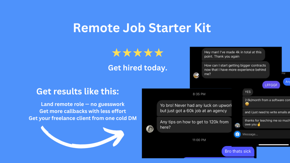 Remote Job Starter Kit(FREE)