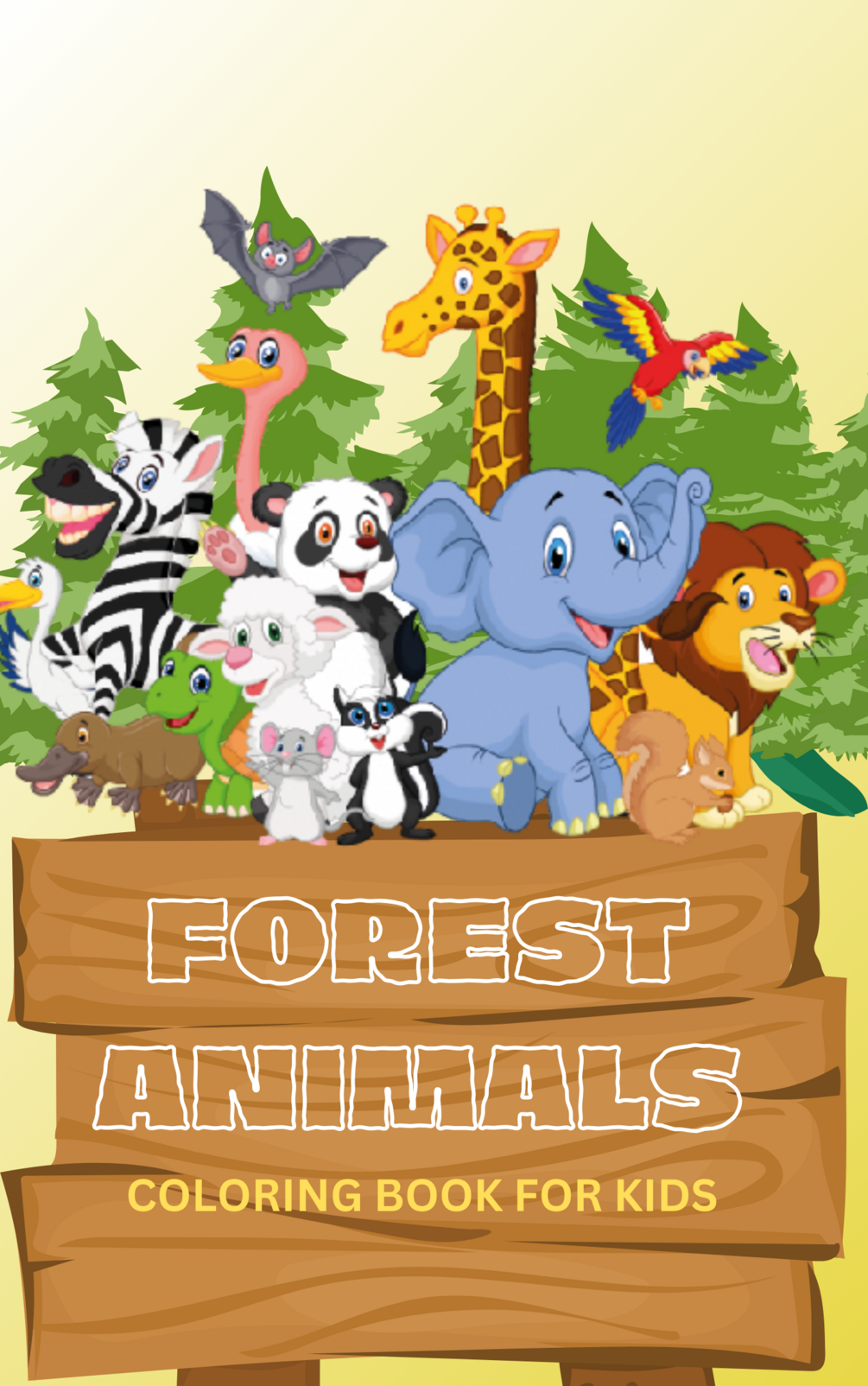 forest animals coloring book