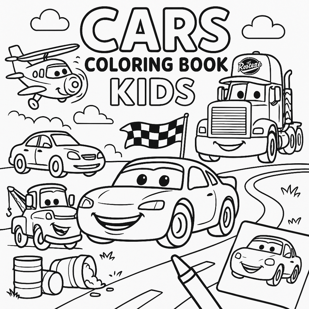 Car Vehicle Kids Coloring Pages