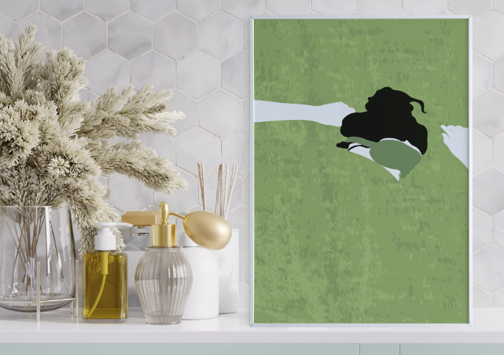 Abstract People Art, Woman Sleeping Art,Female Figure Art, Girl Bedroom ...