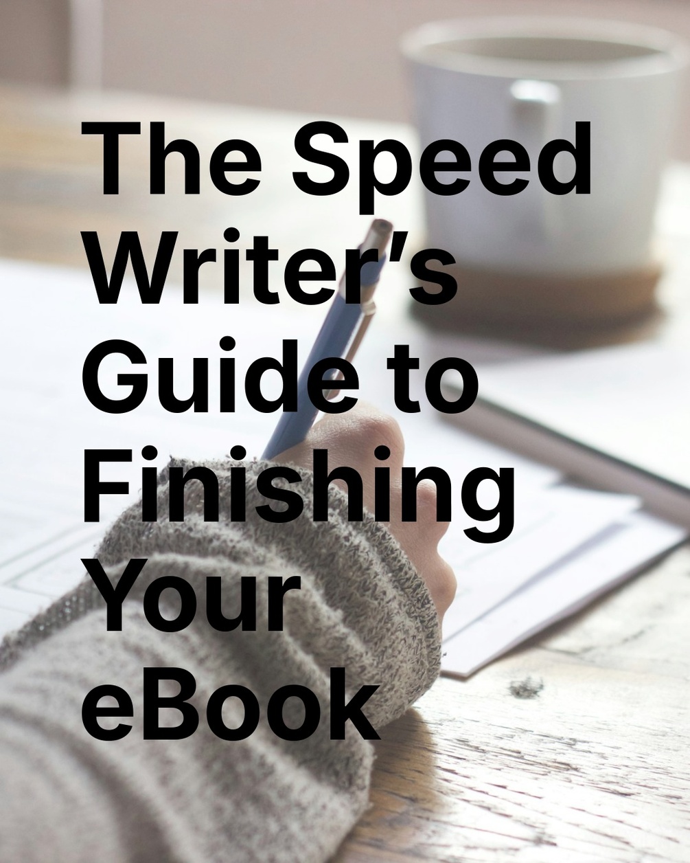 The speed writer's guide to finishing your e-book
