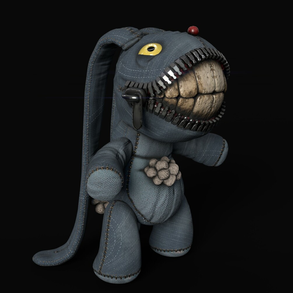 Animated Game-Ready Character - Creepy Bunny