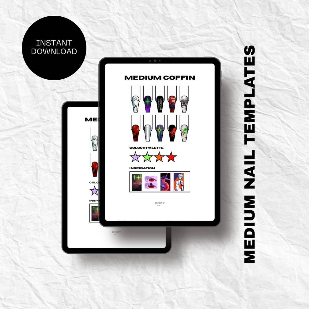 QOZY Procreate Template: Medium Shapes Pack