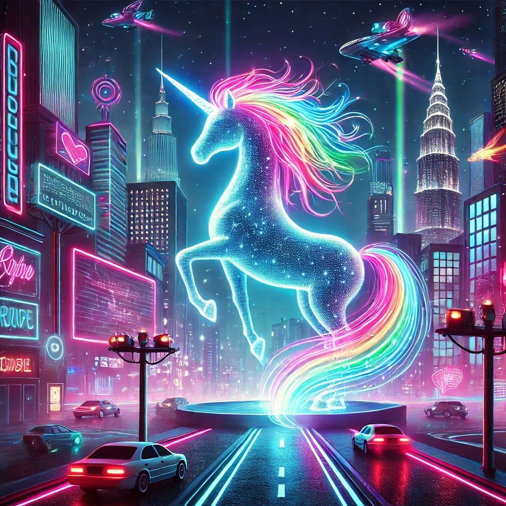 Neon Mane: The Cyberpunk Unicorn Collection