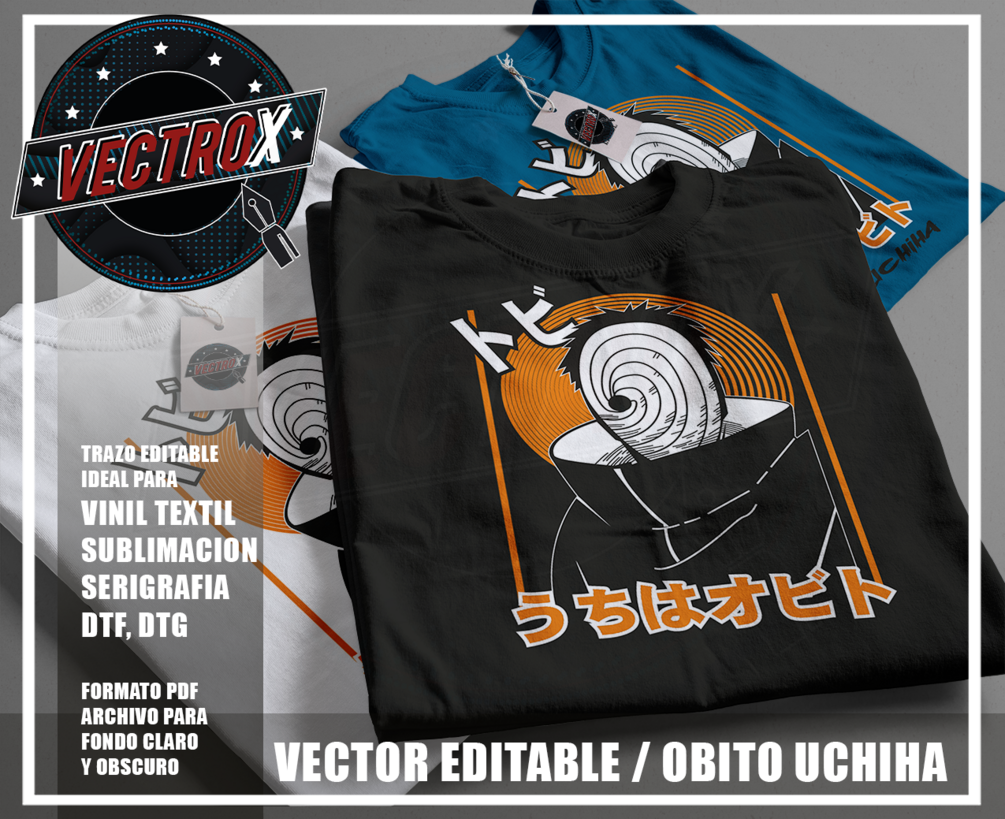 Vector Editable - Obito Uchiha