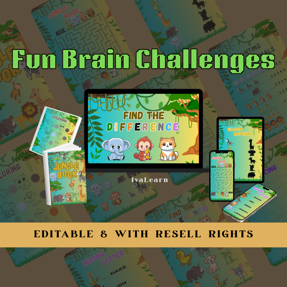Jungle Adventure Activity Book for Kids