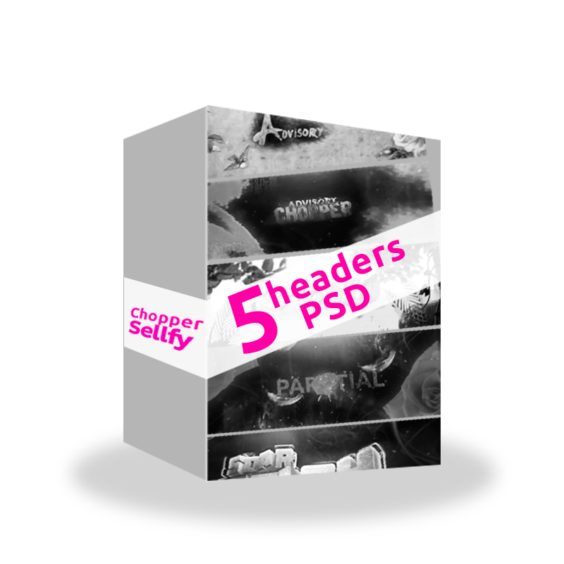 5 Headers PSD Pack