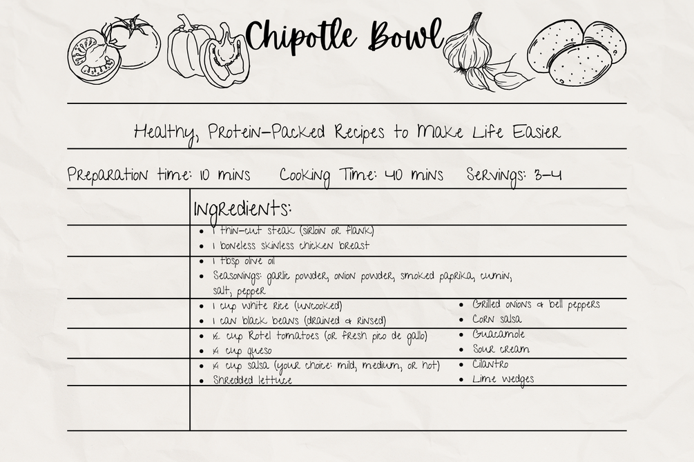 Busy Mama Meal Prep – Chipotle Bowl (Double Protein Edition)