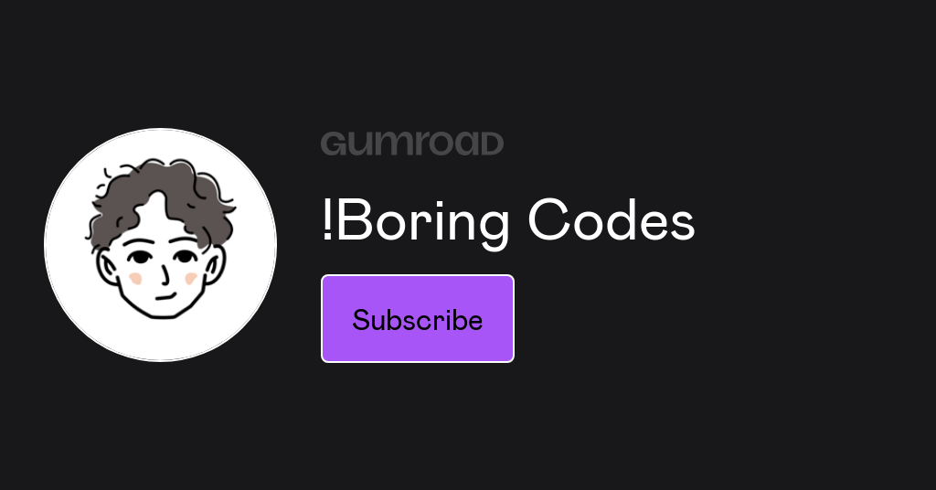 !Boring Codes