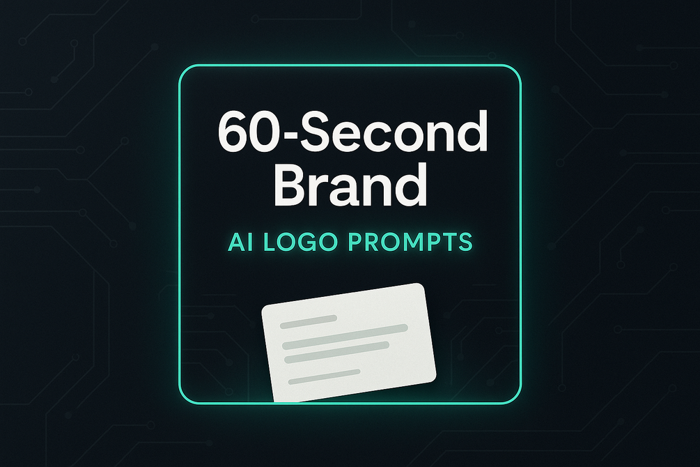60-Second Brand: AI Logo Prompt Pack