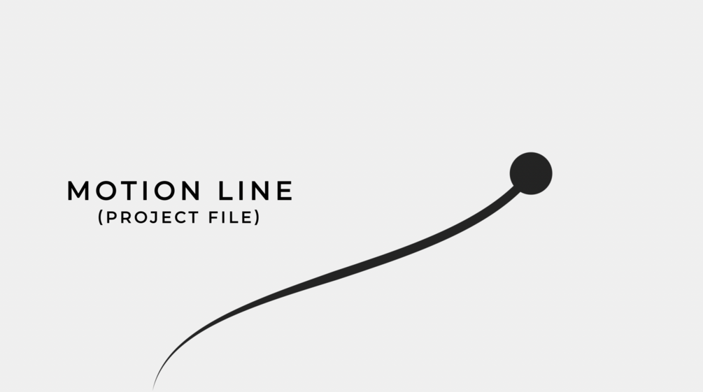 Minimal Line Motion Graphics Animation in After Effects - Project File