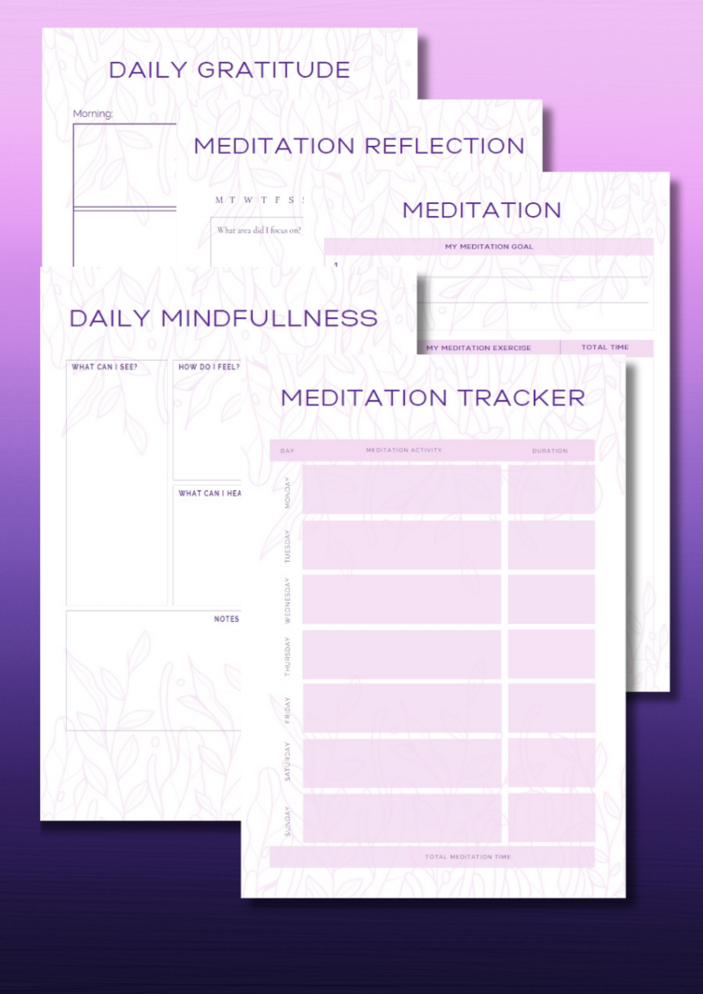 Yoga Journal printable