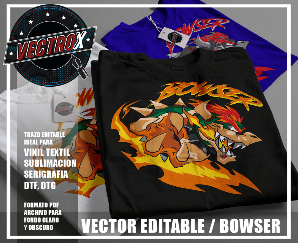 Vector Editable - Bowser