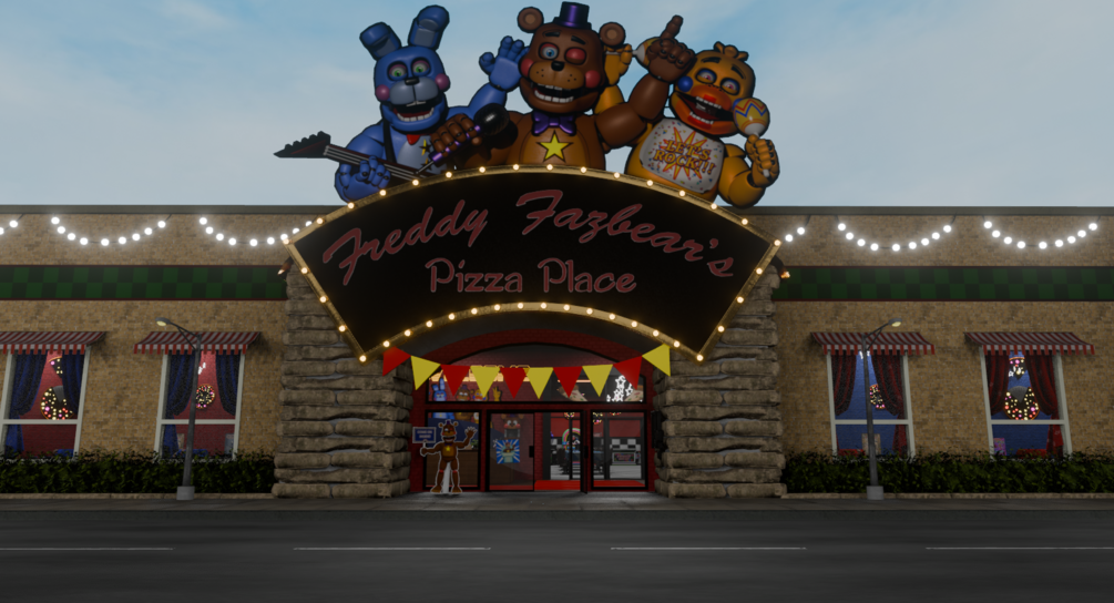 🎭 Freddy Fazbear’s Pizza Place – The Facade (FNaF 6 Recreation in ...
