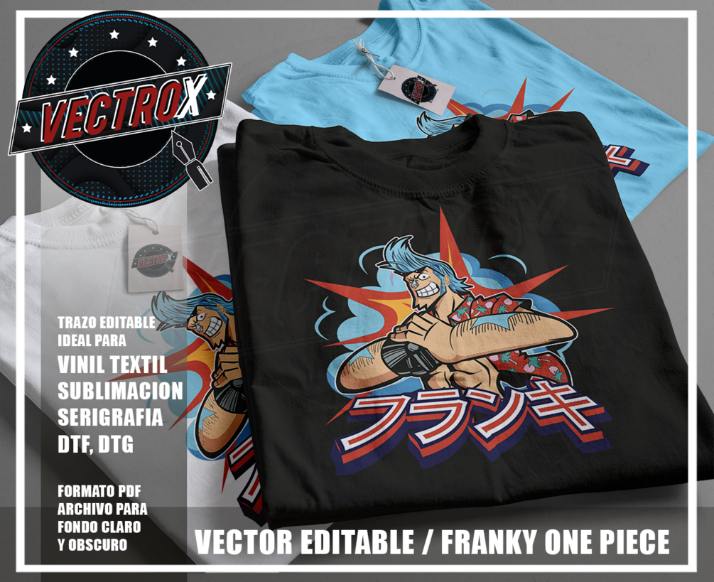 Vector Editable - Franky One Piece