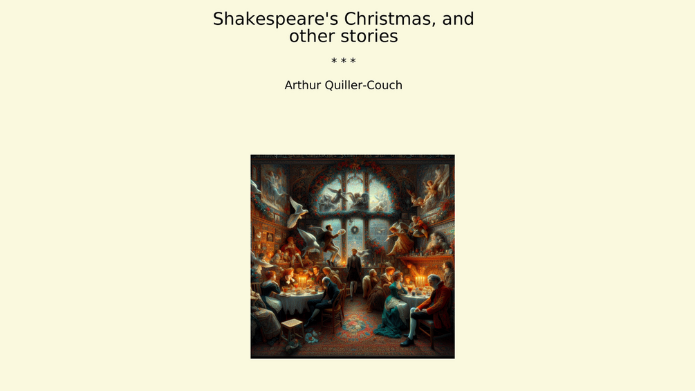 Shakespeare's Christmas, and other stories