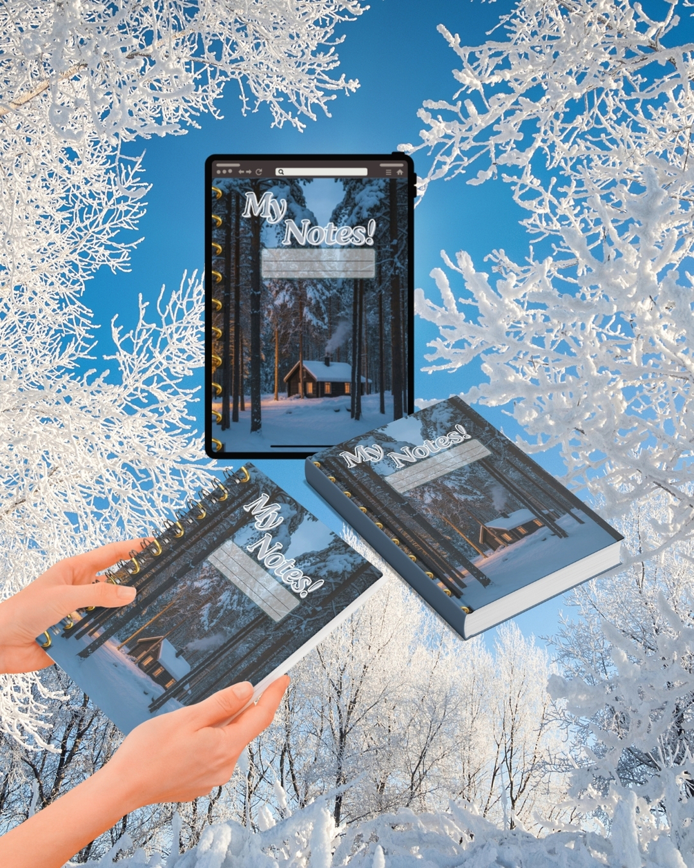 ️ Winter Season Version Digital Note Books