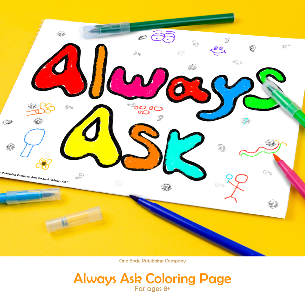 Always Ask Coloring Page