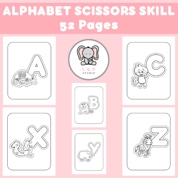 Alphabet scissors skills