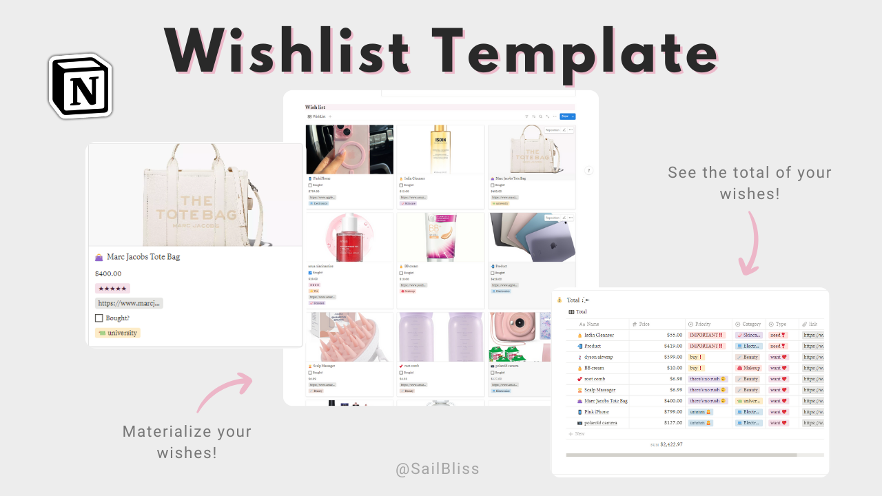 All-in-One Wishlist Manager