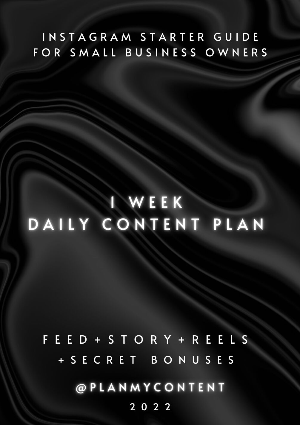 Instagram Starter Guide For Small Business Owners '1 WEEK DAILY CONTENT ...