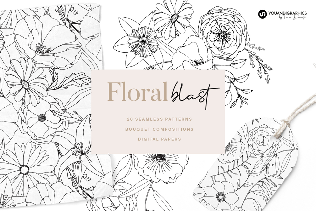 Floral Blast Patterns and Bouquets