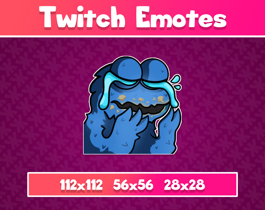 CookieMonster Cry emote - [Twitch]
