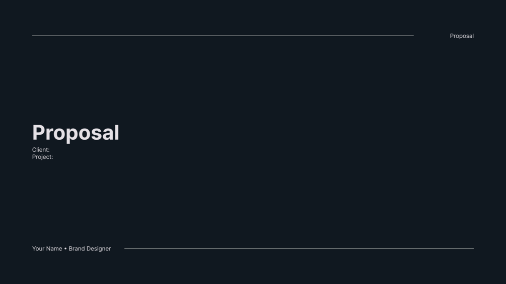 Commercial Proposal (Branding) on Figma