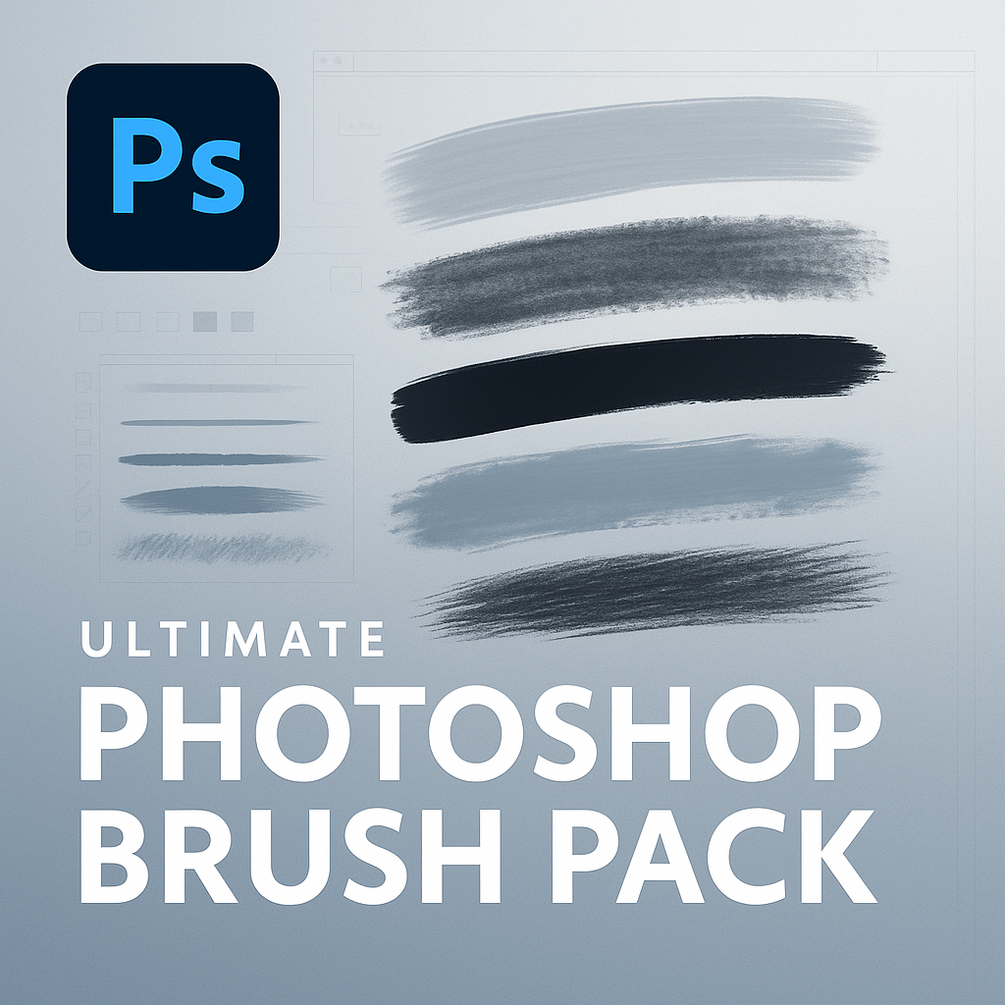 Ultimate Photoshop Brush Pack: 6 Premium .ABR Brushes + Quick Start Guide